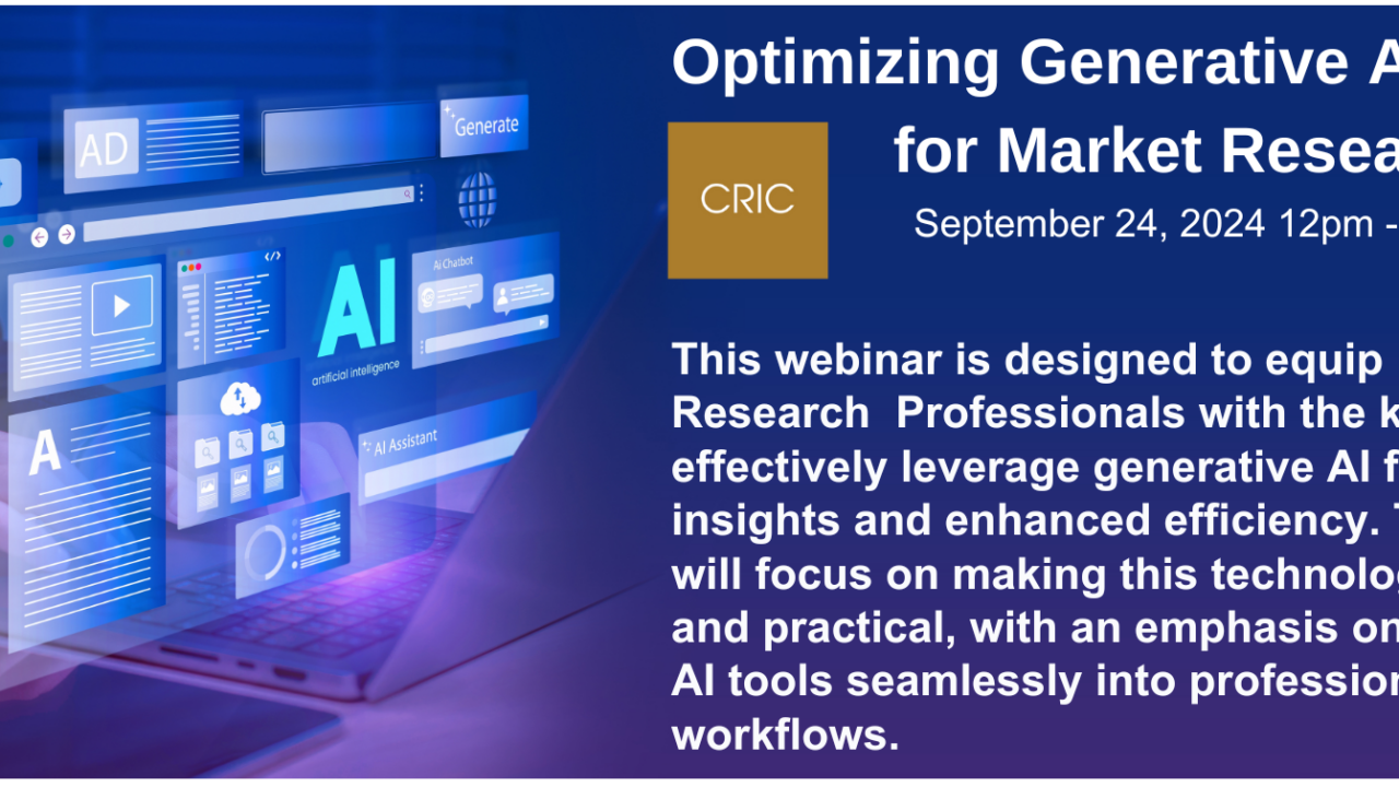 Webinar: Optimizing Generative AI Tools for Market Research | CAIP ...